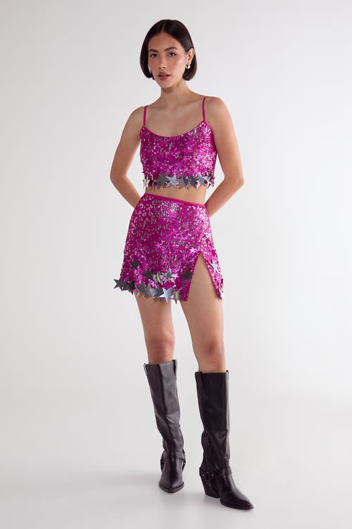 NASTY GAL Embellished Star Trim Mini Skirt